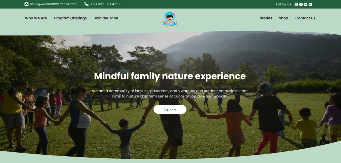 Weekend Wild Child | Mindful family nature experience